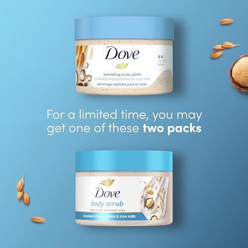 Dove Scrub Macadamia Rice Milk revela un exfoliante corporal para una ...