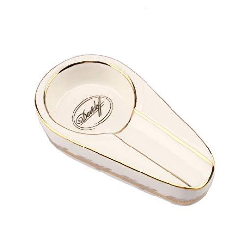 Kepfire Cenicero de Lujo Individual Soporte de cerámica Bandeja de ...