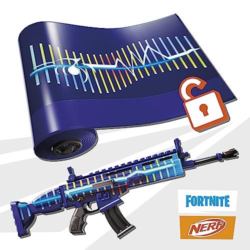 Nerf Fortnite Blue Shock Blaster, 10 clip para dardos, 10 dardos Elite ...