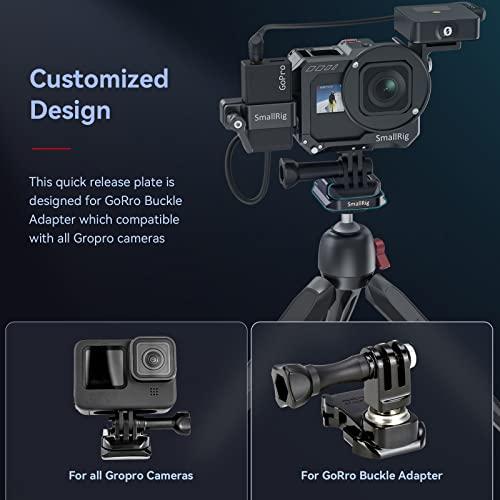 SMALLRIG Tripod Adapter for GoPro Ball Joint Buckle, Quick Release ...