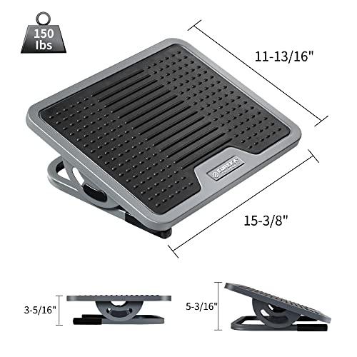 EUREKA ERGONOMIC Tilt Adjustable Footrest, Foot Rest for Under Desk at ...