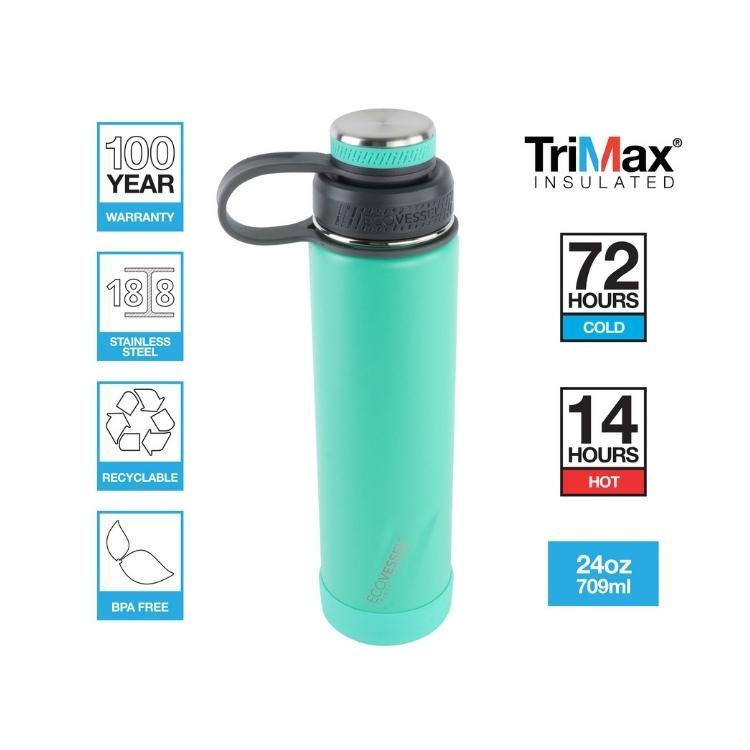 Termo Boulder Triple Insulado De Acero Inoxidable, 24Oz, Hudson Blue ...