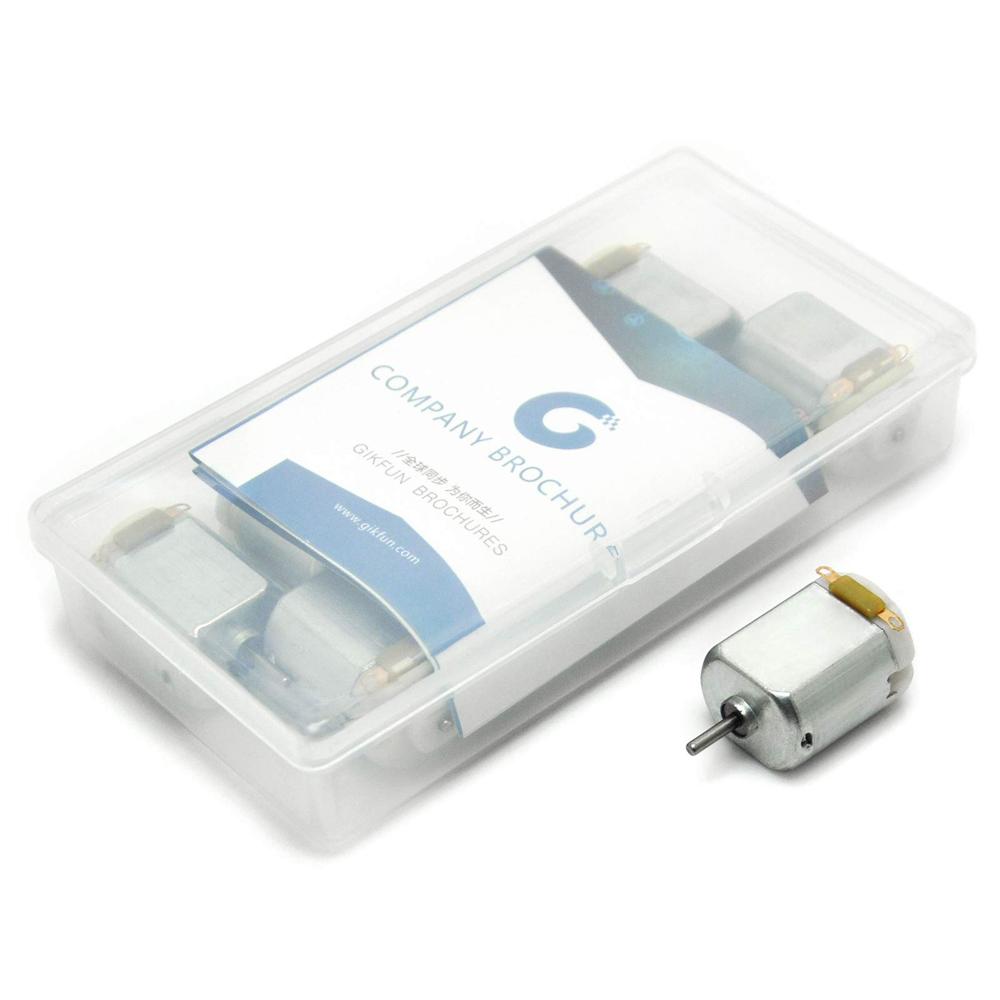 Gikfun DC 3V - 6V 130 Motor 15000 RPM for Arduino DIY (Pack of 10pcs ...