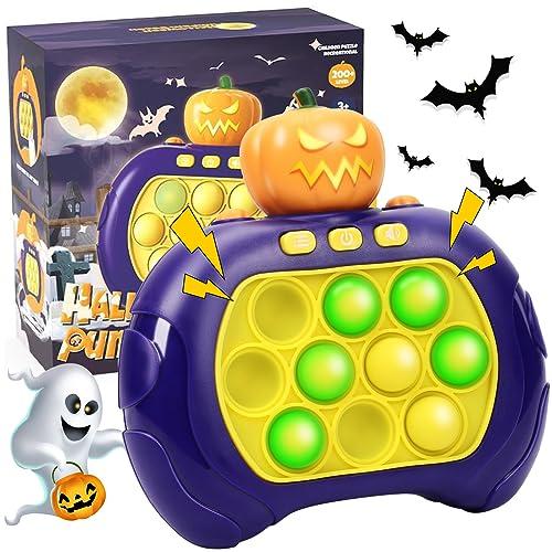 LLESSOO Fast Push Game Fidget Toys Pop Game Consola de juegos de burbujas portátil Light Up Pop ...