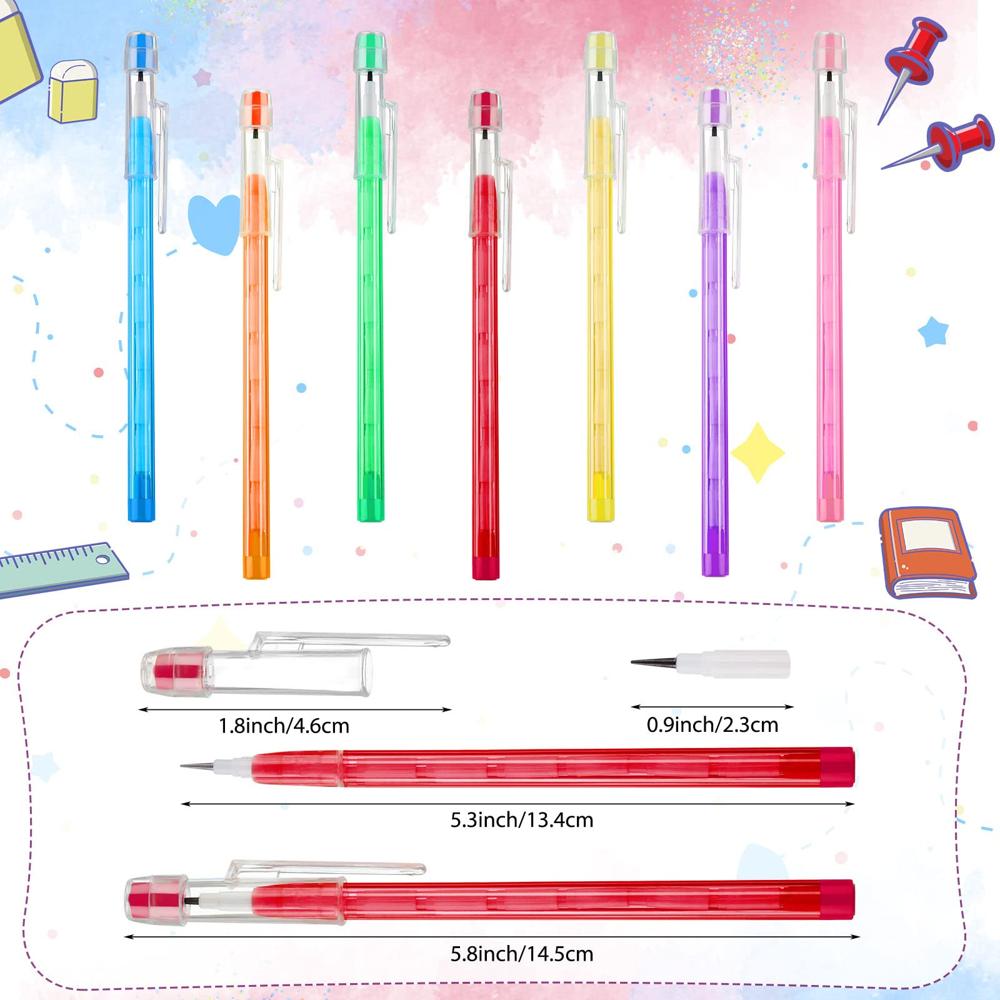 Non Sharpening Pencils Point Pencils HB Translucent Pencils Stackable ...