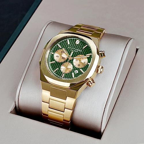 SAPPHERO Luxury Watch for Men Quartz Movement Chronograph Wrist Men ...