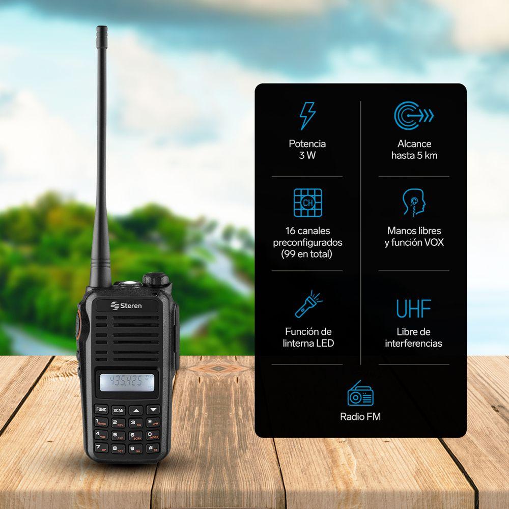 Radio Intercomunicador Profesional De 3 Watts Con Teclado, Steren ...