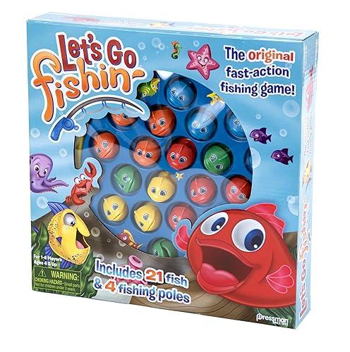 Lets Go Fishin Game de Pressman: ¡el juego de pesca original de acción ...