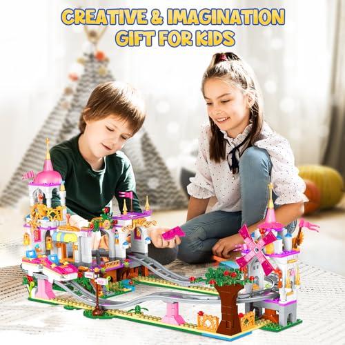 HOGOKIDS Friend Roller Coaster Building Set - 711 Pieces Girls ...