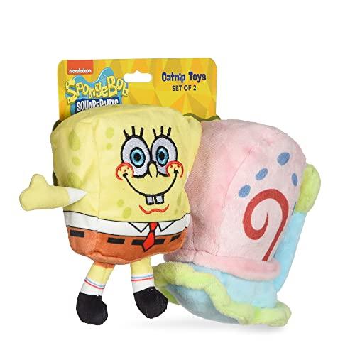 SpongeBob SquarePants for Pets 2pc Cat Toy Collection, Spongebob and ...