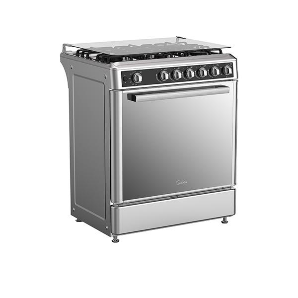 Midea Cocina A Gas 30 Pulgadas Inox 5 Quemadores Capelo Hierro Fundido ...