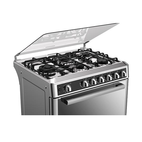 Midea Cocina A Gas 30 Pulgadas Inox 5 Quemadores Capelo Hierro Fundido ...