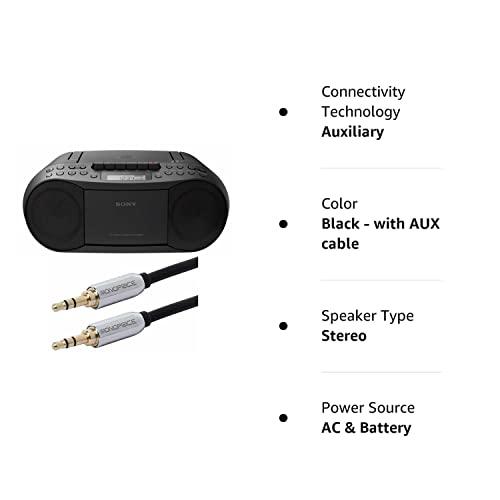 Sony Cfds70-Blk CD/MP3 Cassette Boombox Home Audio Radio, Black, with ...