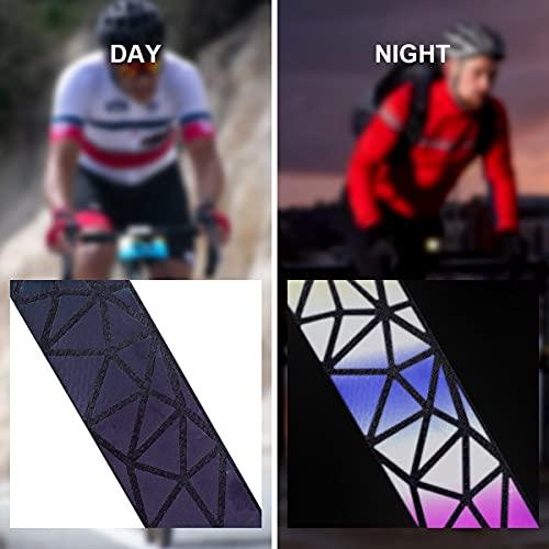 Jaswill Bike Handlebar Tapes, Reflective Road Bicycle Bar Tape, Handle ...