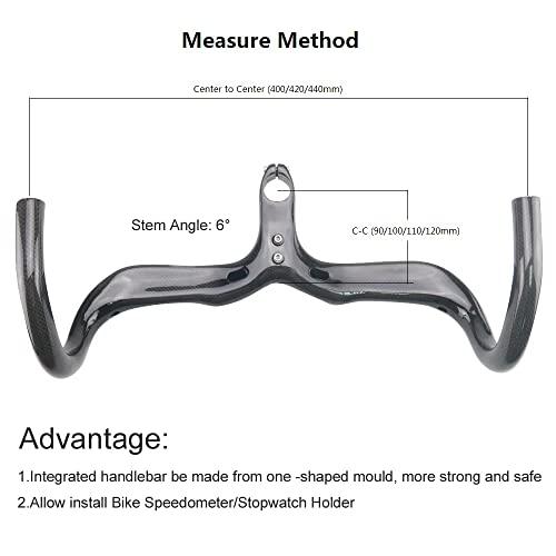 RXL SL Bike Carbon Road Drop Bar Integrated Handlebar Aero Handlebars ...