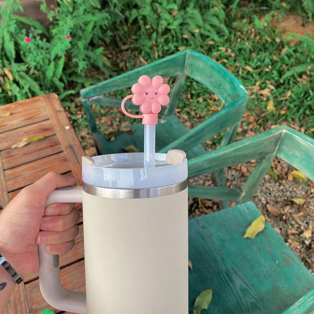 4Pcs Sunflowers Straw Cover Cap for Stanley Yeti cup 3040Oz 8-10mm ...