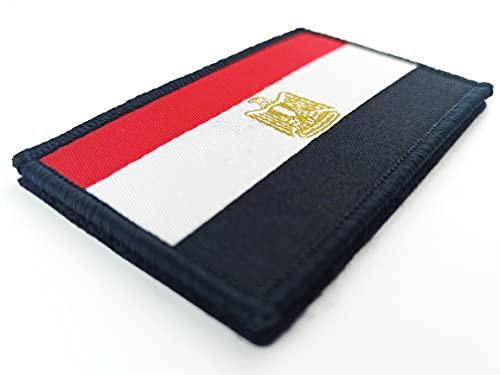 Overdecor Egypt Egyptian Flag Patch Tactical Military Patches - Hook and Loop Fastener, 2 Pack ...