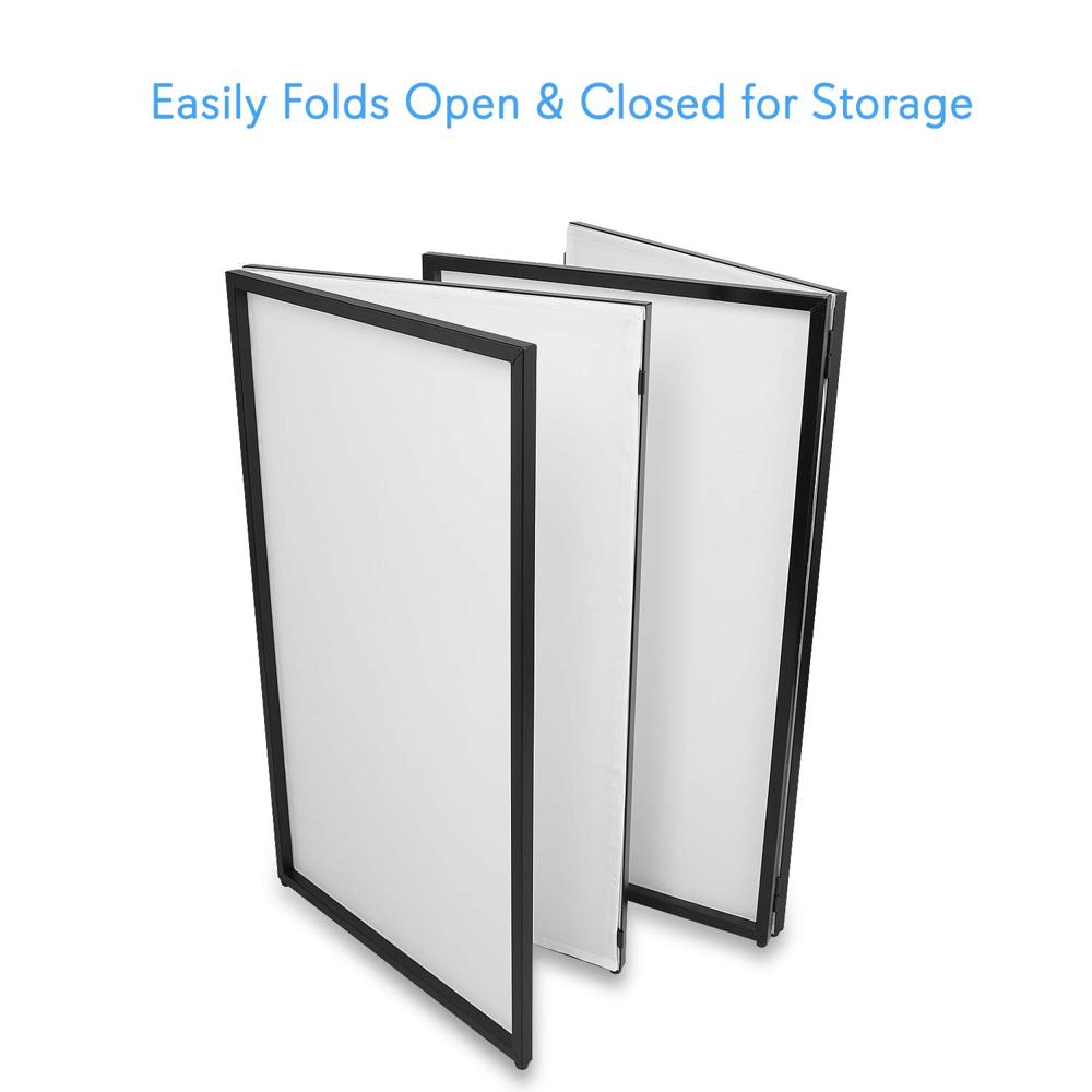 Pyle DJ Booth Foldable Cover Screen - Portable Event Facade Front Board ...