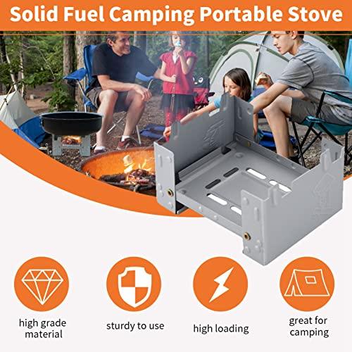 Pocket Stove,Ultralight Folding Pocket Stove,Solid Alcohol Fuel Outdoor ...