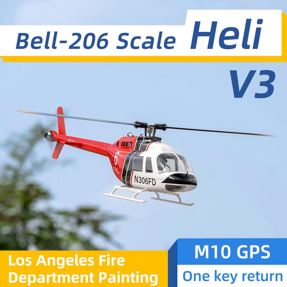 Newcomer RC Helicopter, FLYWING Bell-206-V2 470-Class Aircraft Model 2 ...