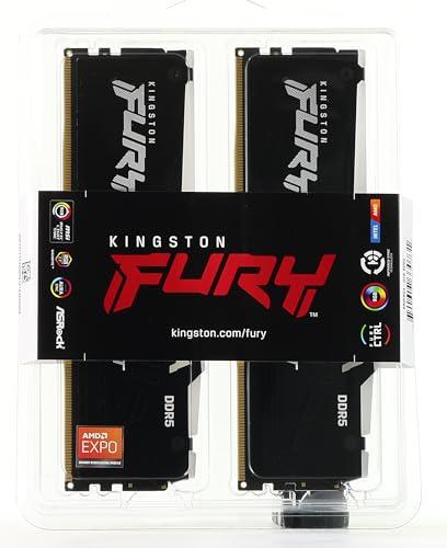 Kingston Fury Beast RGB 32GB (2x16GB) 6000MT/s DDR5 CL36 Kit de memoria de escritorio de 2 ...