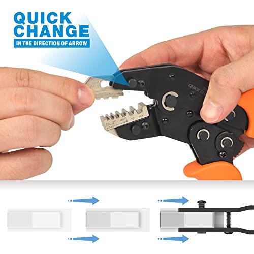 Kit de herramientas de engarzado con trinquete de cambio rápido iCrimp, kit de servicio ...