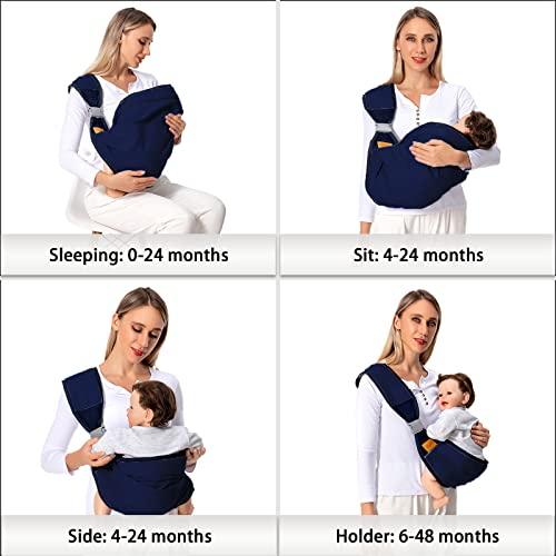 Shiaon Baby Sling Carrier Newborn to Toddler, Lightweight Baby Carrier ...