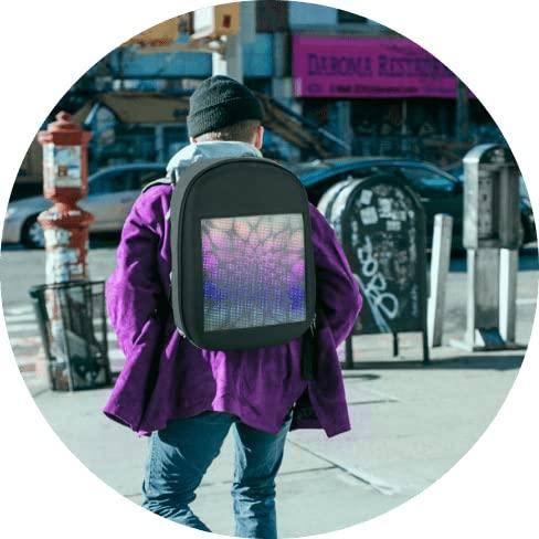 Mochila LED Mochila Pix Mochila inteligente Mochila para computadora ...