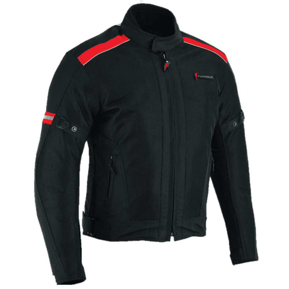 Chumpa Para Motorista Furious Air Raid Color Negro Con Rojo Talla XL ...