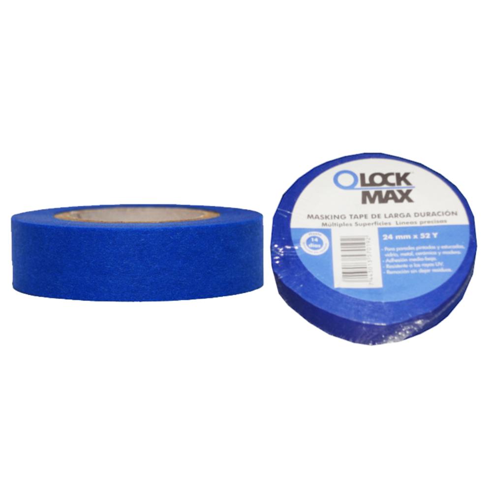 Masking Tape, Color Azul, 1x52Yds, Larga Duración, 19000035 Lock Max ...