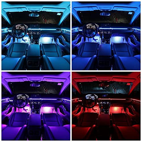 Car LED Strip Lights, LEDCARE 9 in 1 RGB Car Interior Lights with APP ...