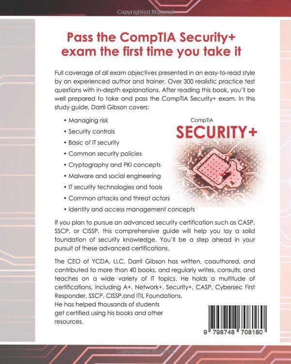 CompTIA Security+ Get Certified Get Ahead: SY0-601 Study Guide : Precio Guatemala