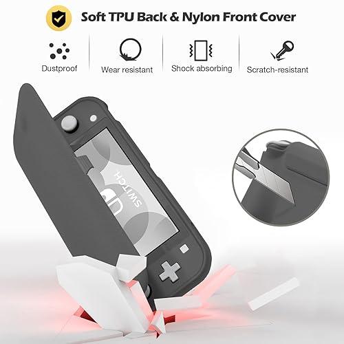 ProCase Funda Nintendo Switch Lite con 2 Protectores de Pantalla de Vidrio Templado - Gris ...