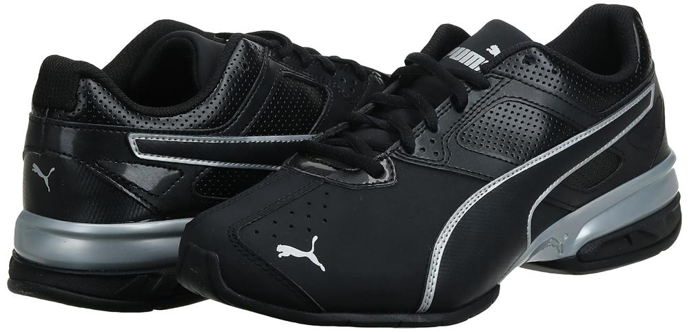 PUMA Mens Tazon 6 FM Puma Black/ Puma Silver Running Shoe - 9 D(M) US ...