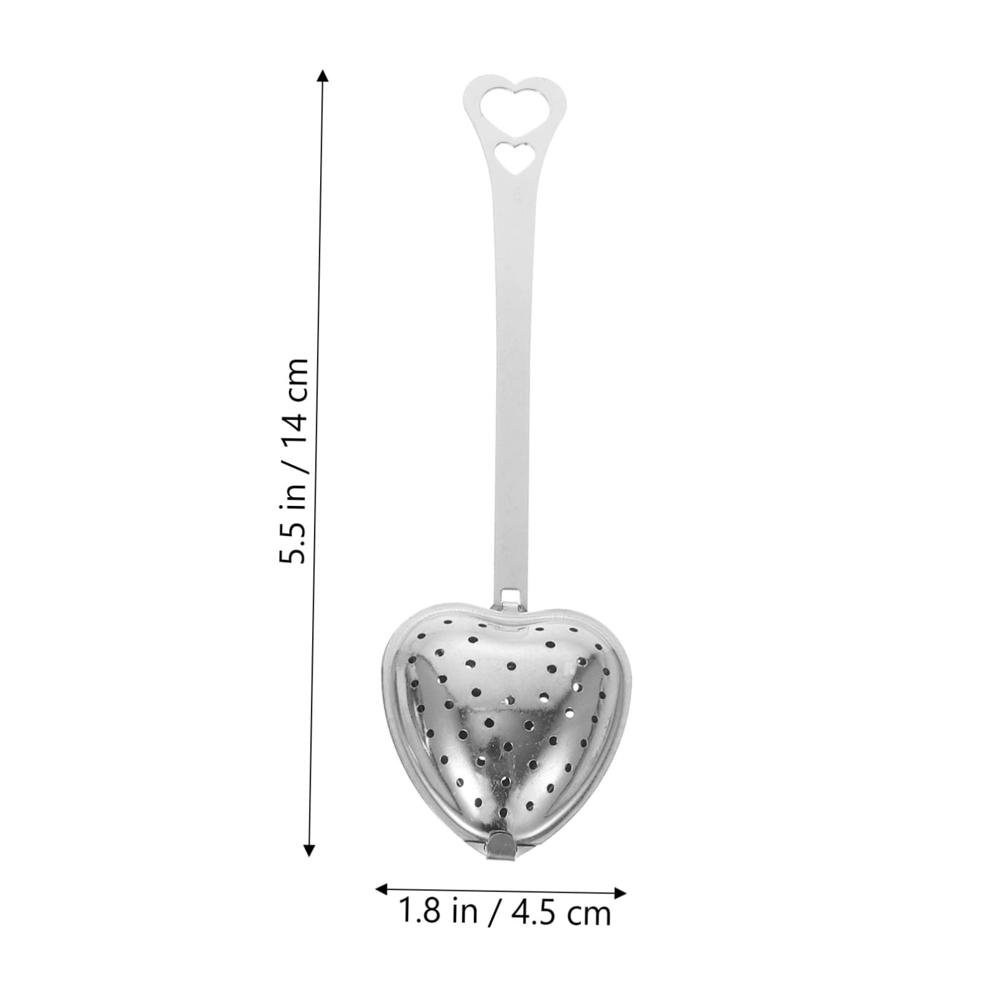 FUOYLOO 2pcs Heart Shaped Tea Glass Tea Colander Hot Tea Infuser ...