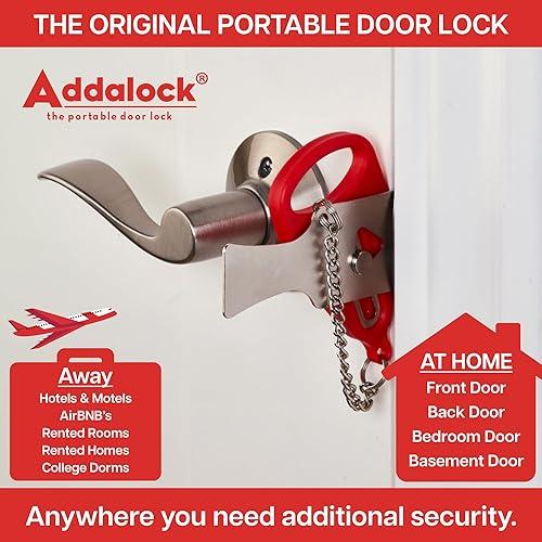 Addalock The Original Portable Door Lock for Travel Home Security, 1 ...