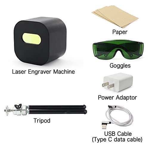 CNCTOPBAOS 1.6W Portable Laser Engraver,Mini Handheld Etcher Printer ...