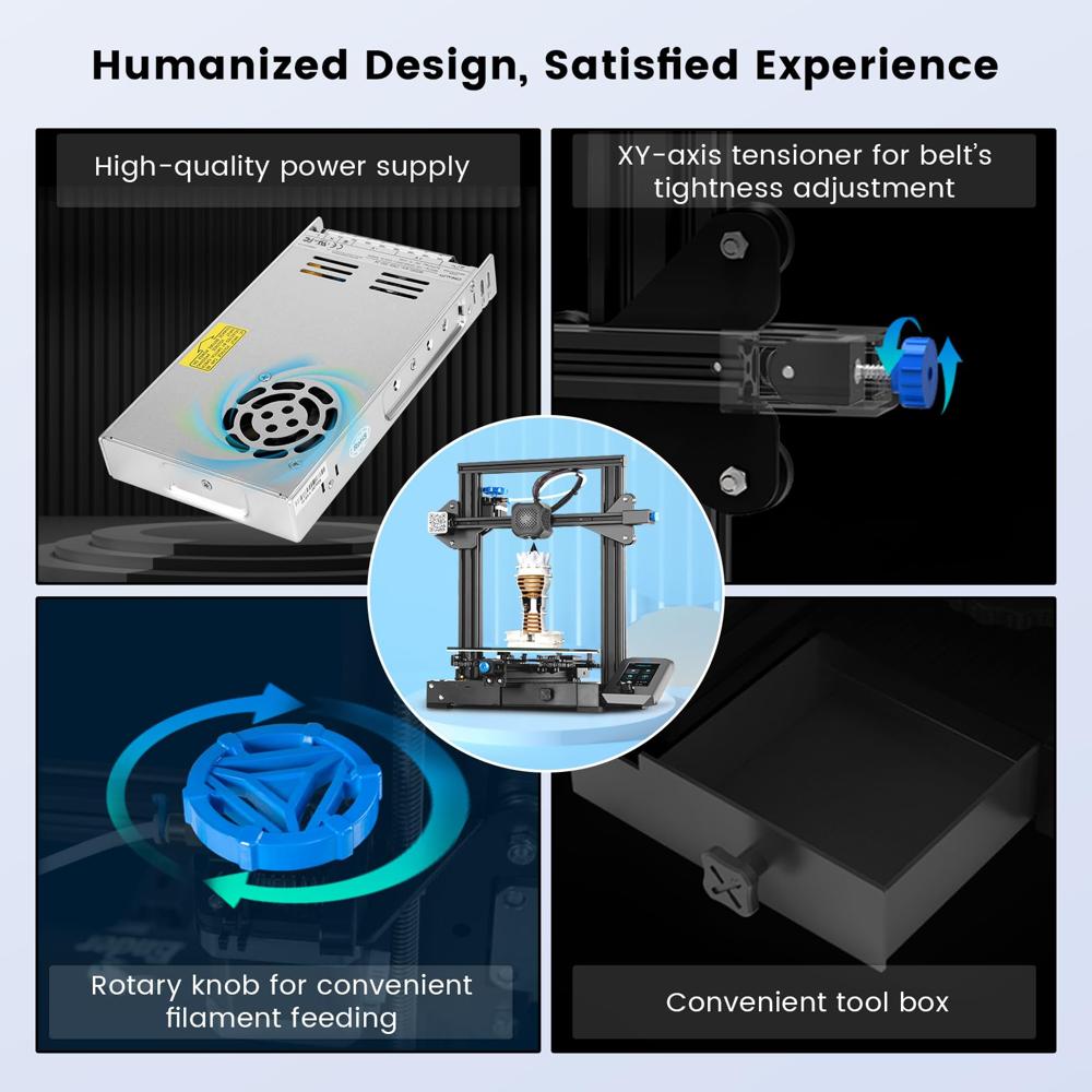 Creality Ender 3 V2 Upgraded 3D Printer with Silent Motherboard Branded ...