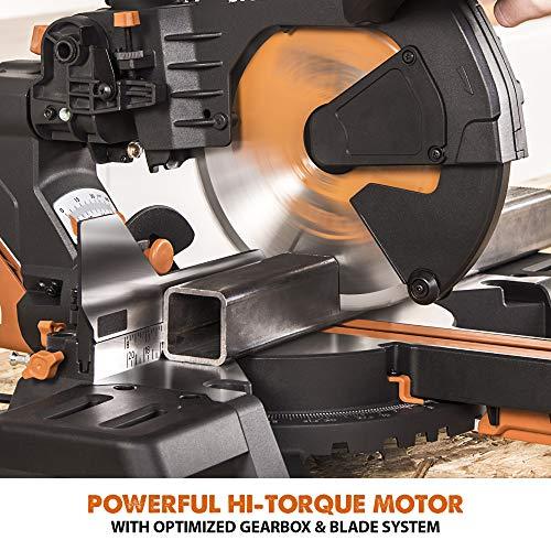Evolution Power Tools R255SMS-DB+ Sierra ingletadora deslizante de ...