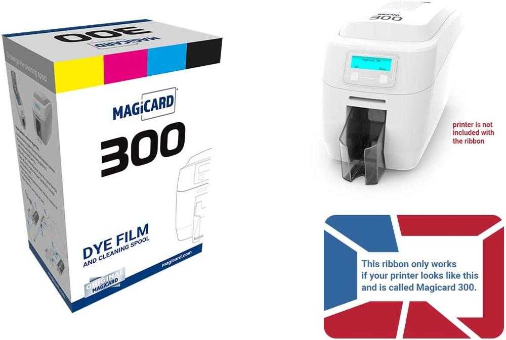 2 impresoras Magicard 300 MC300YMCKO Color Ribbon - YMCKO - 300 ...