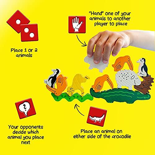 HABA Animal Upon Animal - Juego clásico de apilamiento de madera para ...