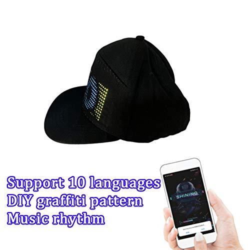 Multi-Language Bluetooth LED Smart Cap, Customized Bluetooth Hat Mobile ...