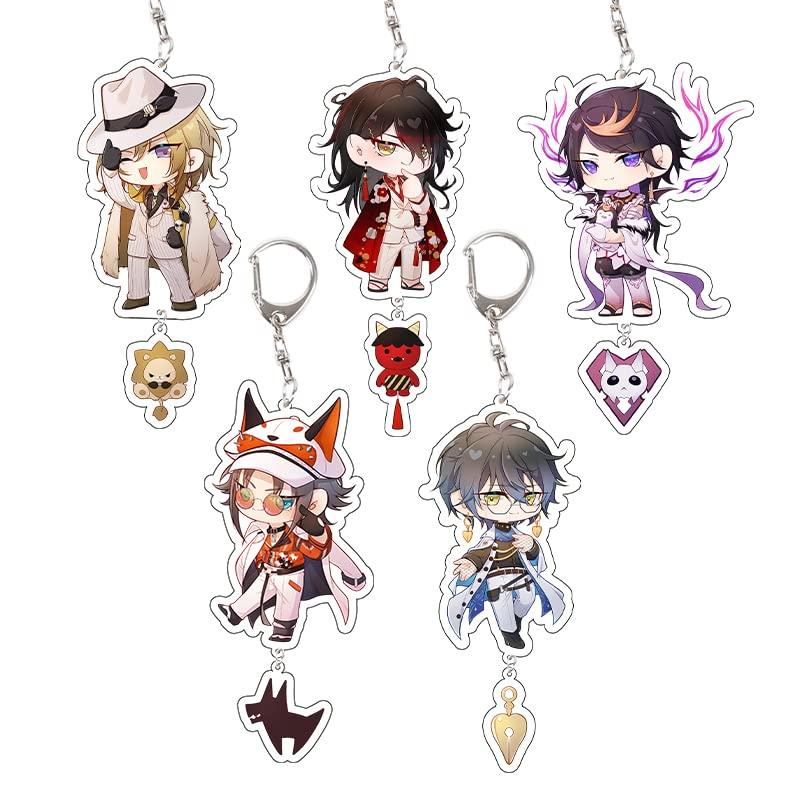 YJacuing NIJISANJI EN: Luxiem VTuber Group Chibi Cute Acrylic Keychain ...