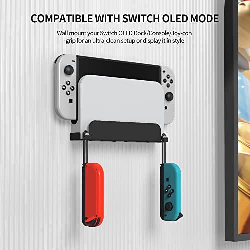 Switch Soporte de montaje en pared para Nintendo Switch OLED Model/Switch 2017, JOYTORN Switch ...