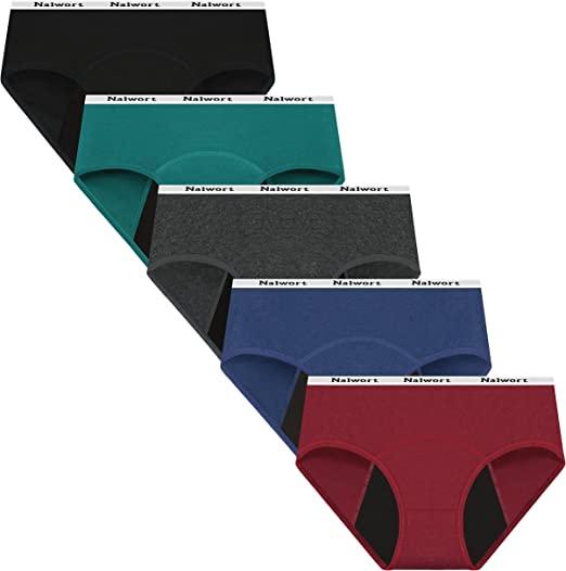 Nalwort Ropa interior para mujer, bragas para el período menstrual ...