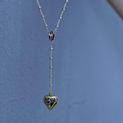 Holy rose Saint Lana Del Rey LDR Style Stash Necklace Heart Shaped With ...