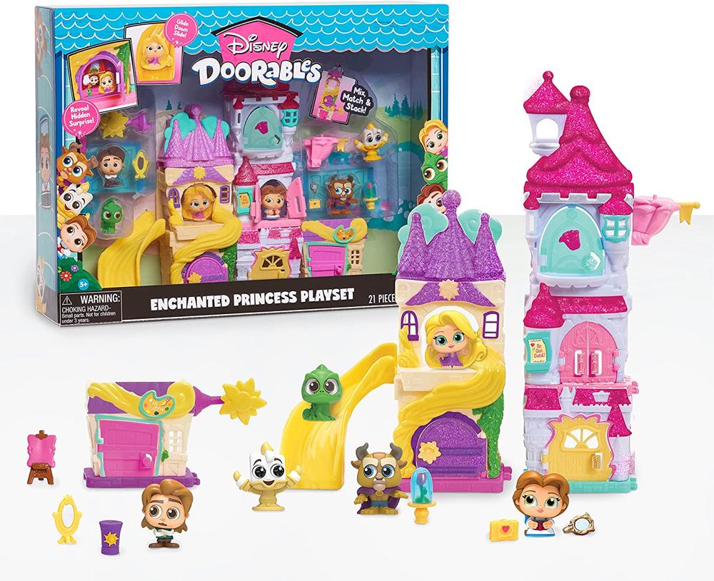 Just Play Disney Doorables Enchanted Princess Playset, exclusivo de ...