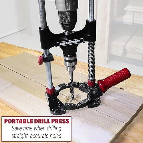 Milescraft 1318 DrillMate Portable Drillling Guide – Precision Drilling Jig Attachment for ...