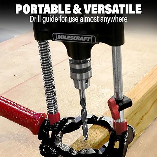 Milescraft 1318 DrillMate Portable Drillling Guide – Precision Drilling Jig Attachment for ...