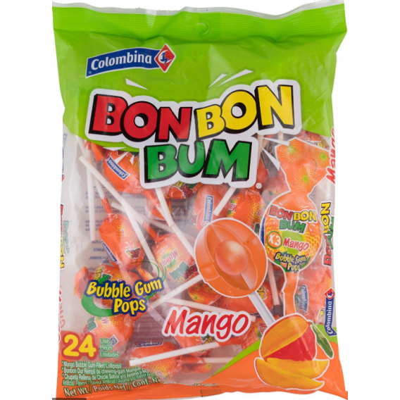 Bombones Bon Bon Bum Sabor Mango Blolsa De 24 Unidades : Precio Guatemala
